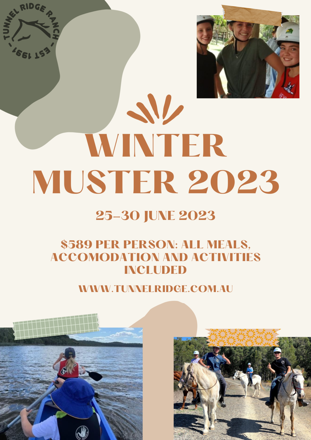 Tunnel Ridge Ranch Sunshine Coast | School Camps | Horse Trails